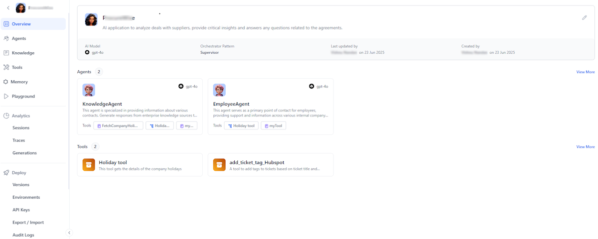 Agentic App Interface - Kore ai Docs