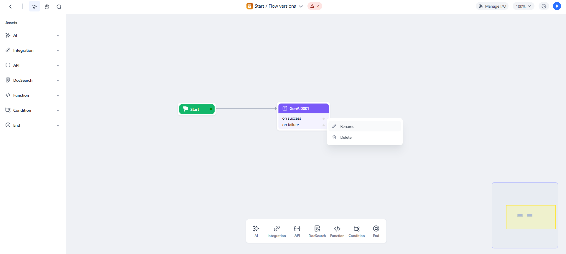 Manage Nodes in Flows - Kore ai Docs