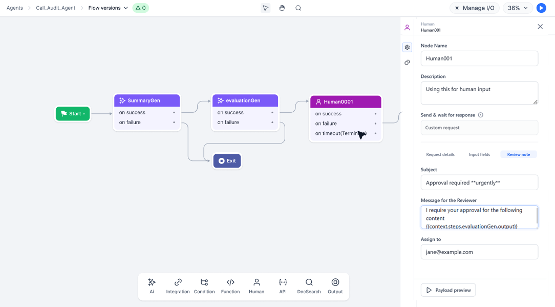 Human Node - Kore ai Docs