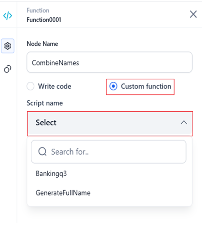 Function Node - Kore ai Docs