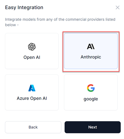Add a Model using Easy Integration - Kore ai Docs