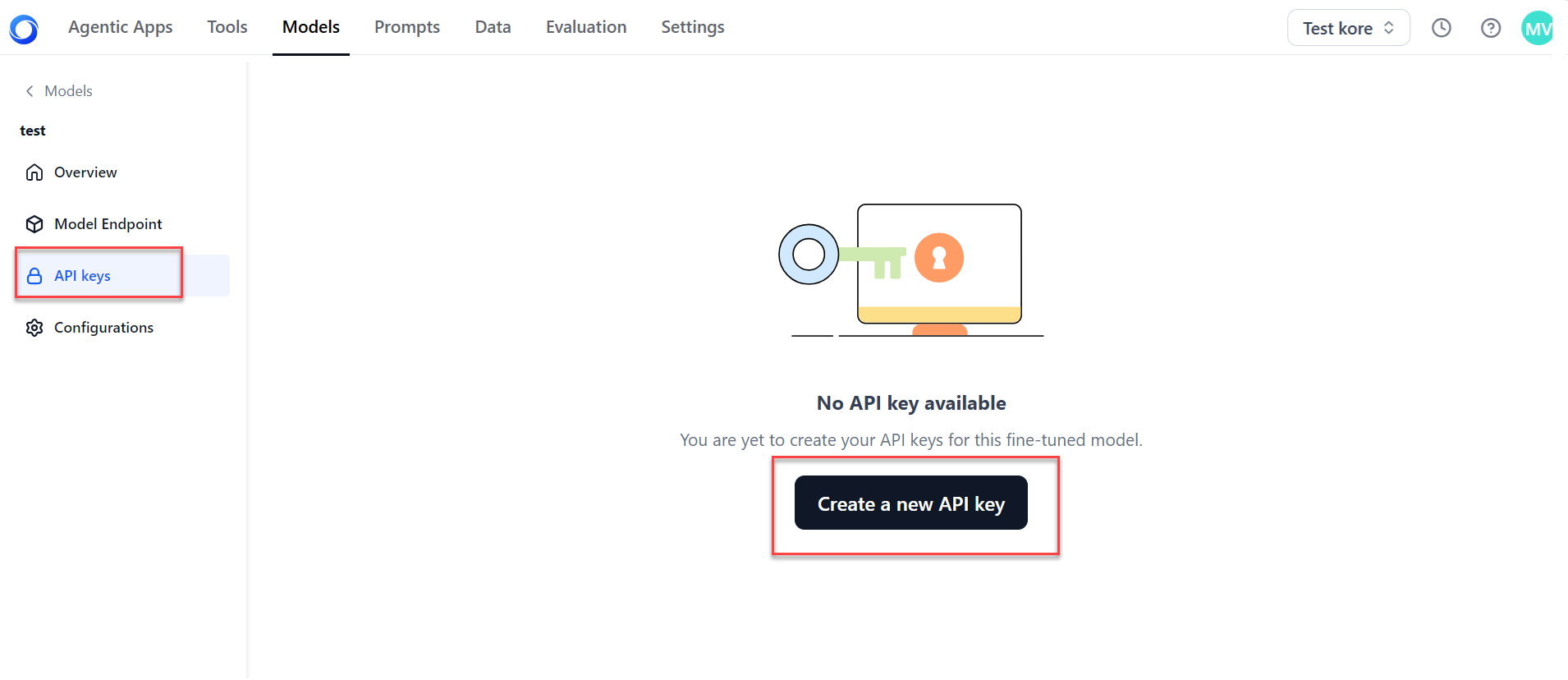 API Keys - Kore ai Docs