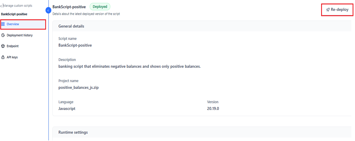 Deploy and Manage Scripts - Kore ai Docs
