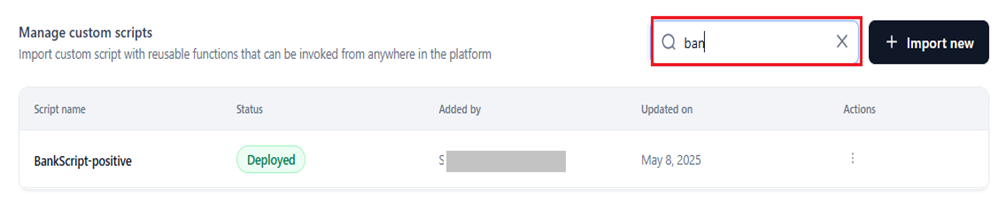 Deploy and Manage Scripts - Kore ai Docs