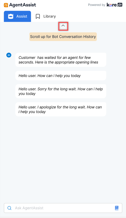 AgentAssist Widget – Agent Assist