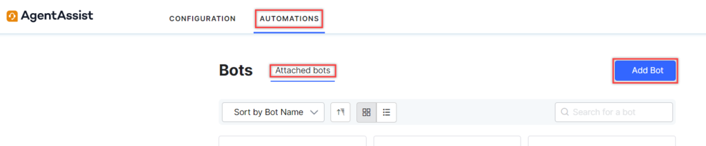 Add Multiple Bots – Agent Assist