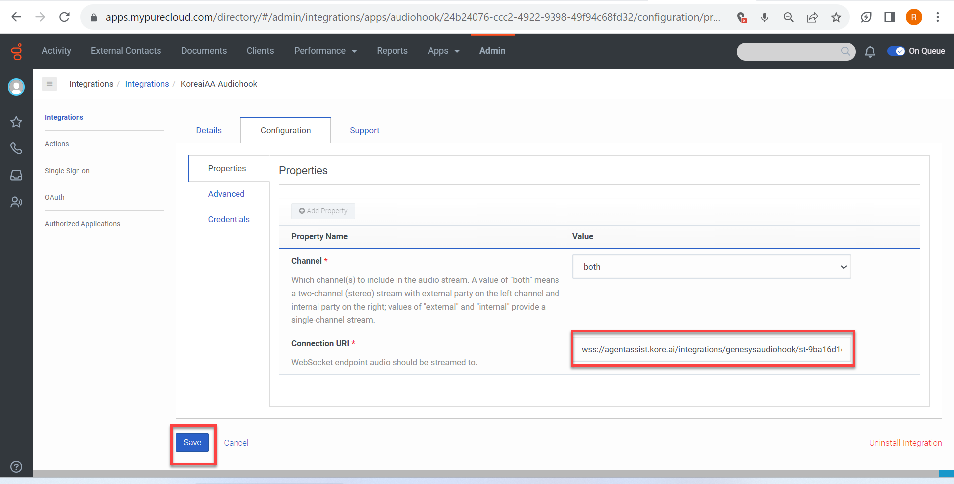 Change AgentAssist Bot in Genesys – Agent Assist