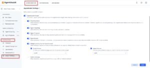 Configuring the AgentAssist Widget – Agent Assist