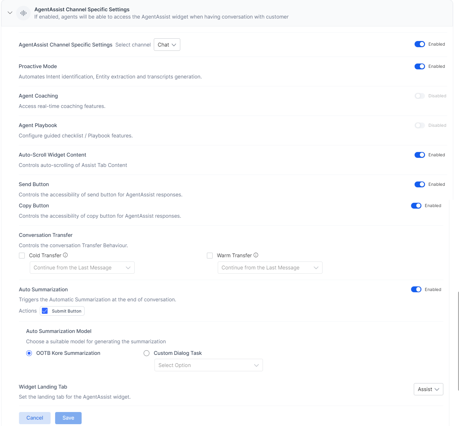 Customizing the AgentAssist Widget – Agent Assist