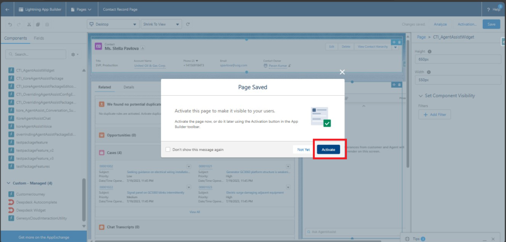 AgentAssist Voice Integration with Salesforce Genesys CTI – Agent Assist