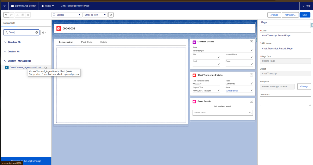 AgentAssist Configuration for Salesforce OmniChannel Chat (Messaging ...