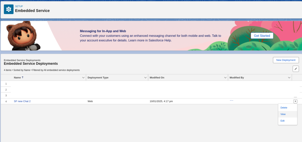 Messaging in App and Web (New Chat) – Agent Assist