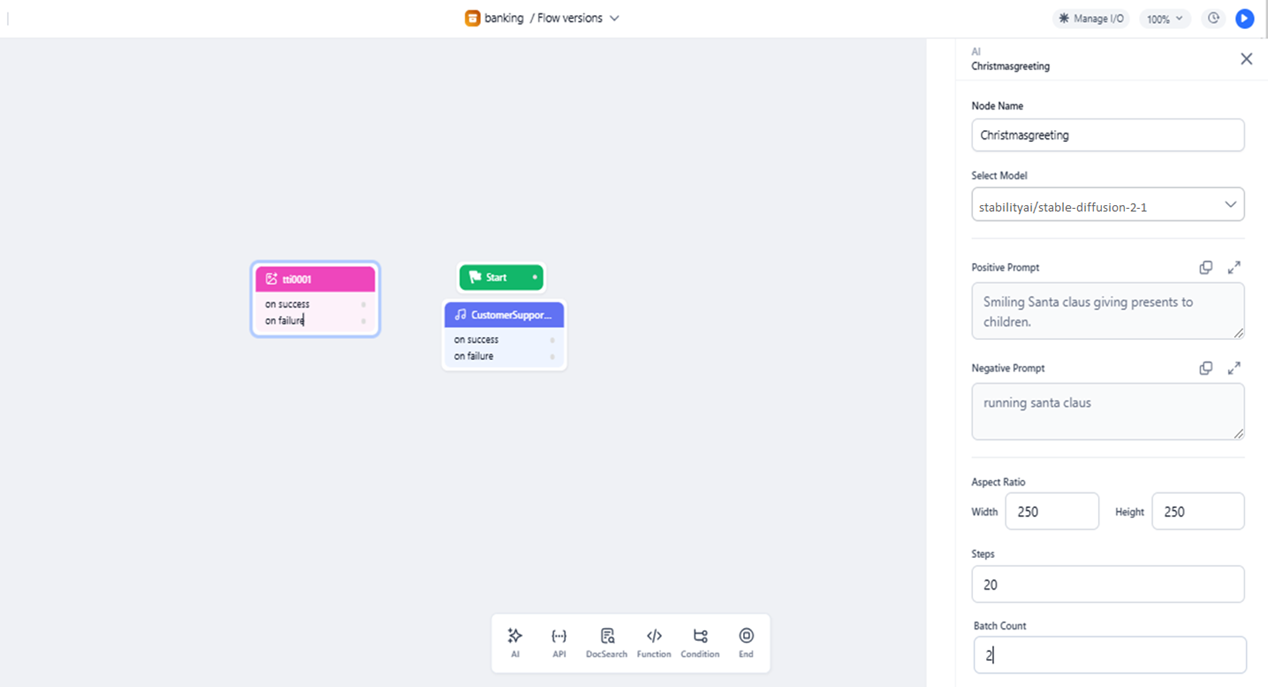 Text to Image Node - Kore ai Docs
