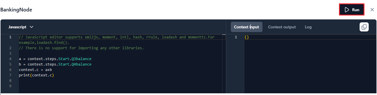 Function Node - Kore ai Docs