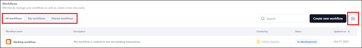 Import Workflow as a Version - Kore ai Docs