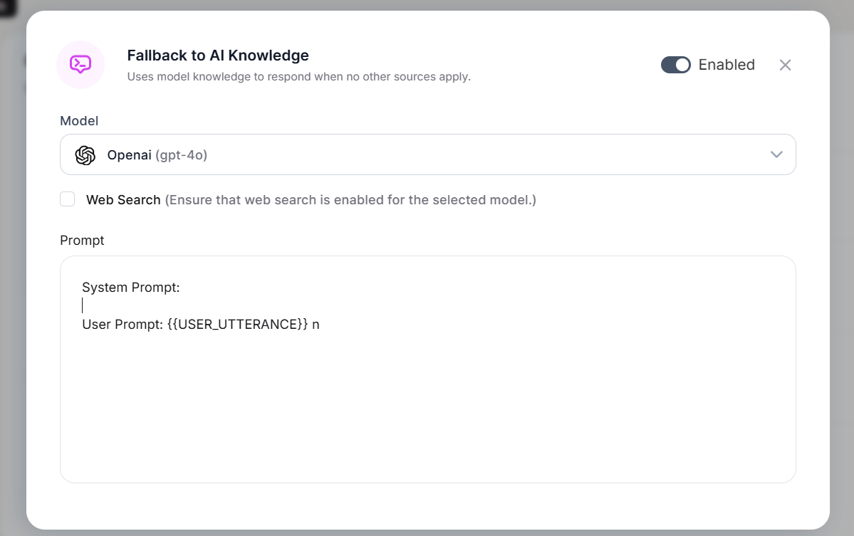 Orchestration Settings - Kore ai Docs