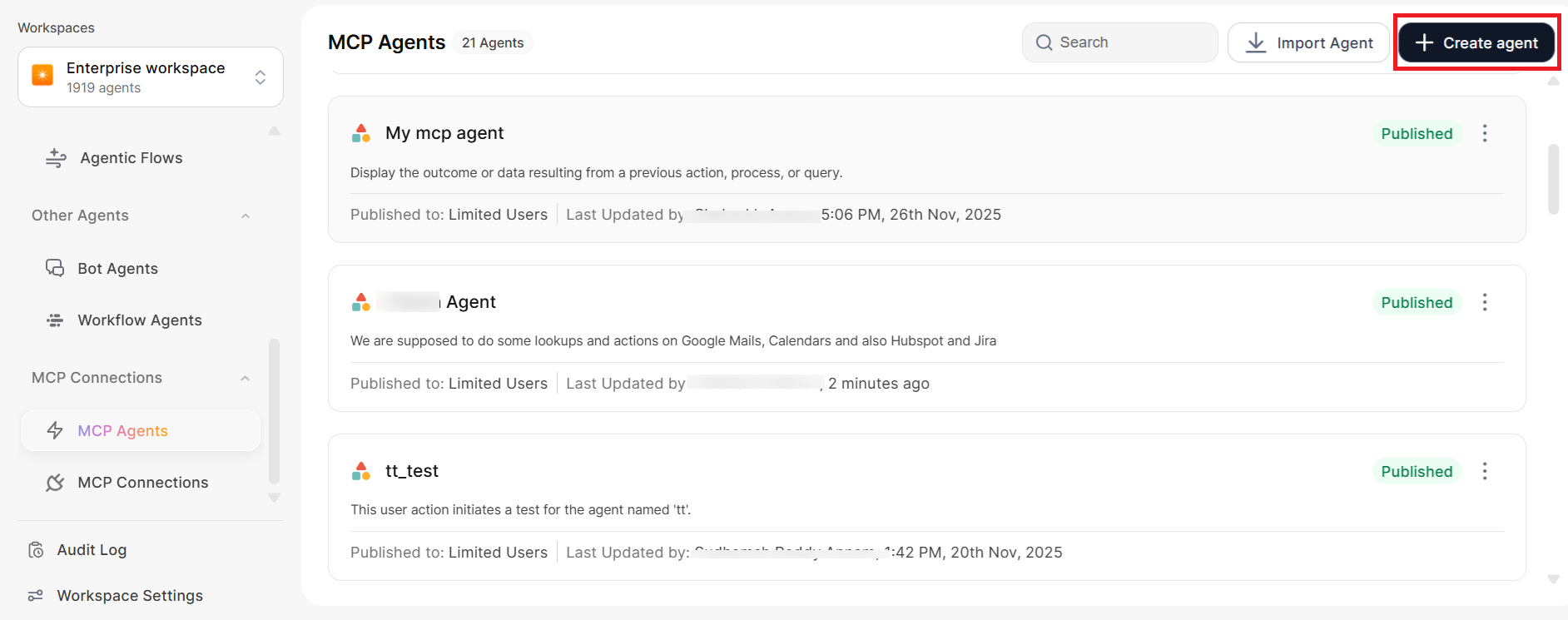 MCP Agents - Kore ai Docs