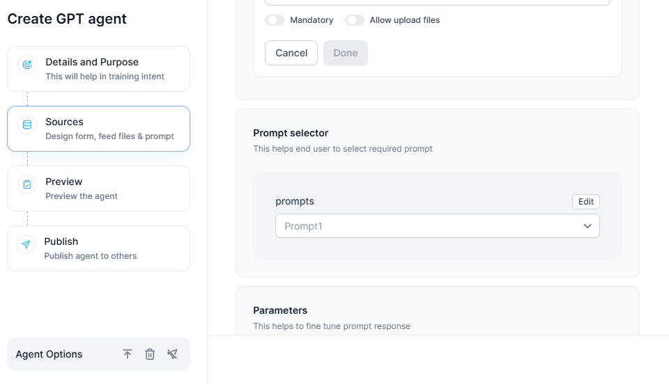 Prompt Agents - Kore ai Docs