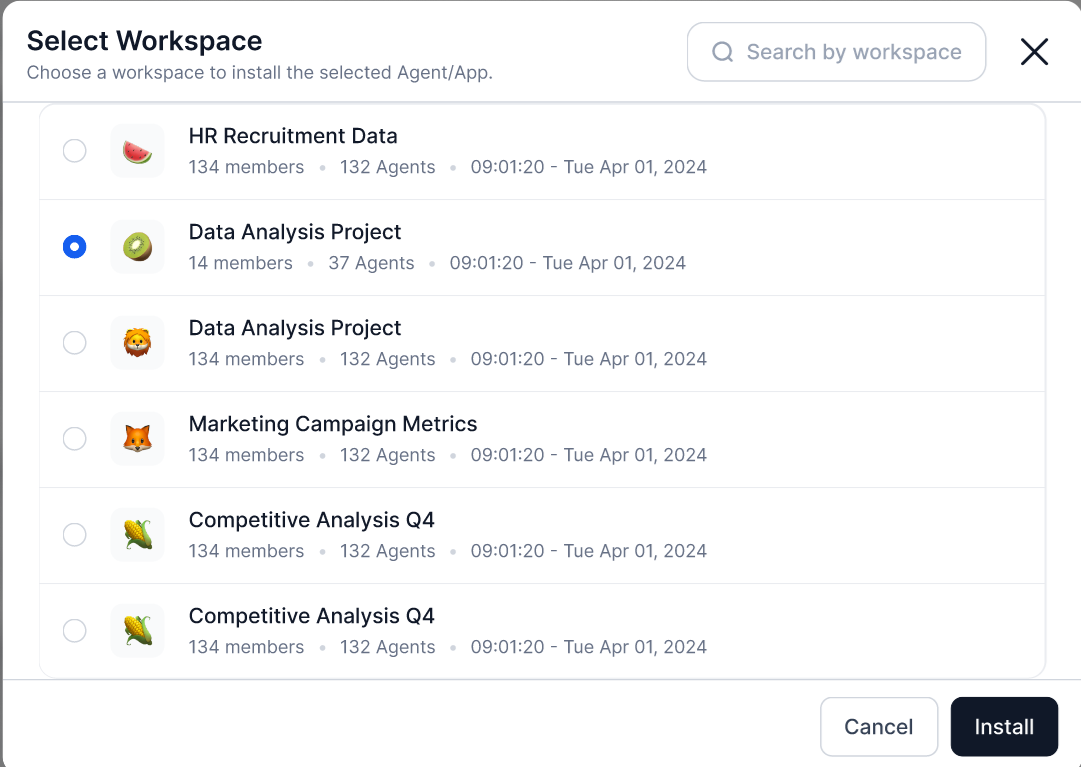 Marketplace - Kore ai Docs