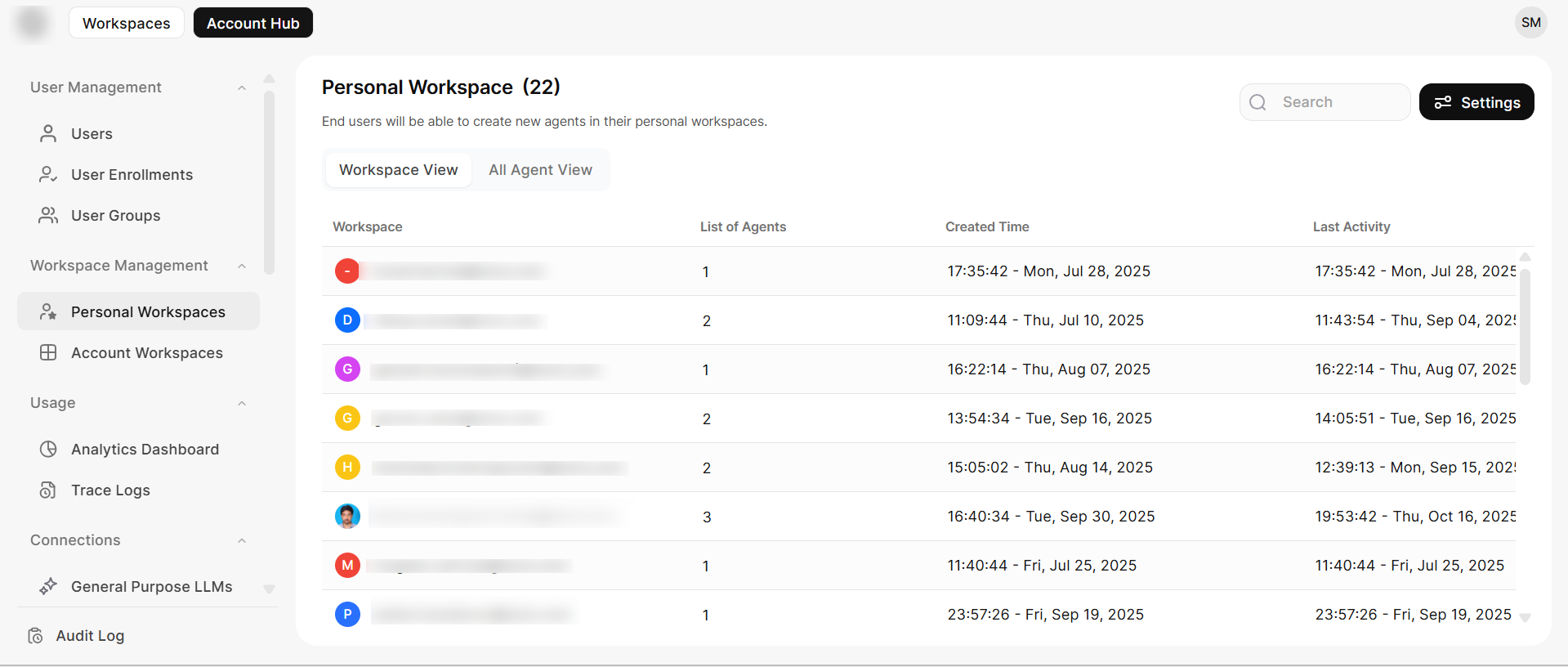 Personal Workspace - Kore ai Docs