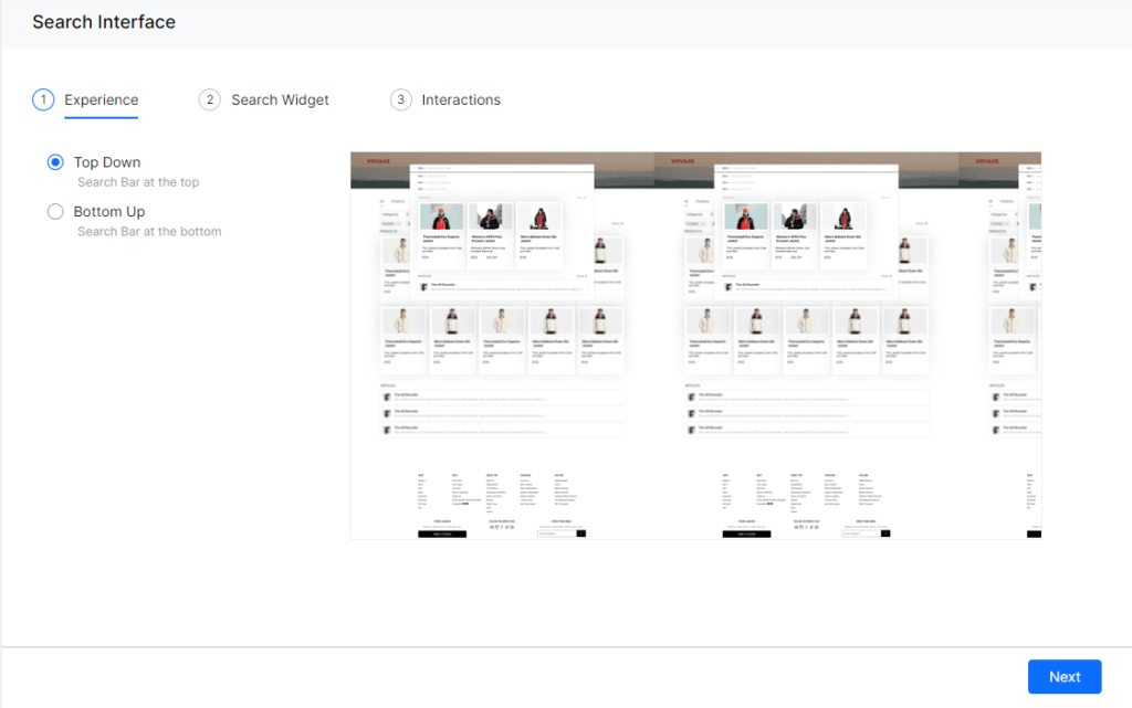 Search Interface – SearchAssist