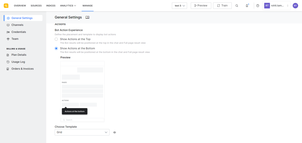 General Settings – SearchAssist
