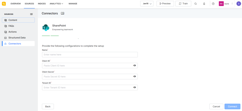 SharePoint Connector – SearchAssist