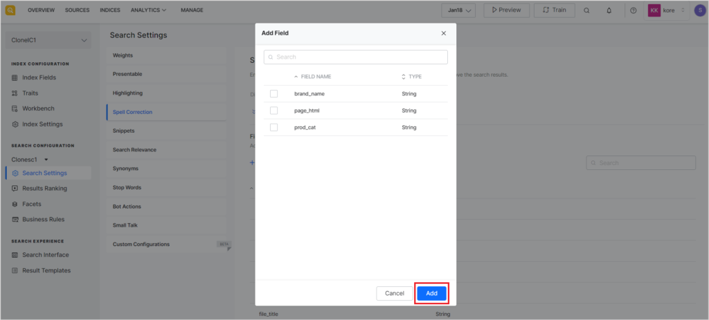 Spell Correction – SearchAssist
