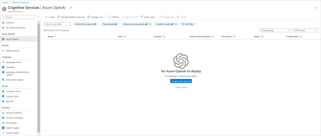 Azure OpenAI Integration – SearchAssist