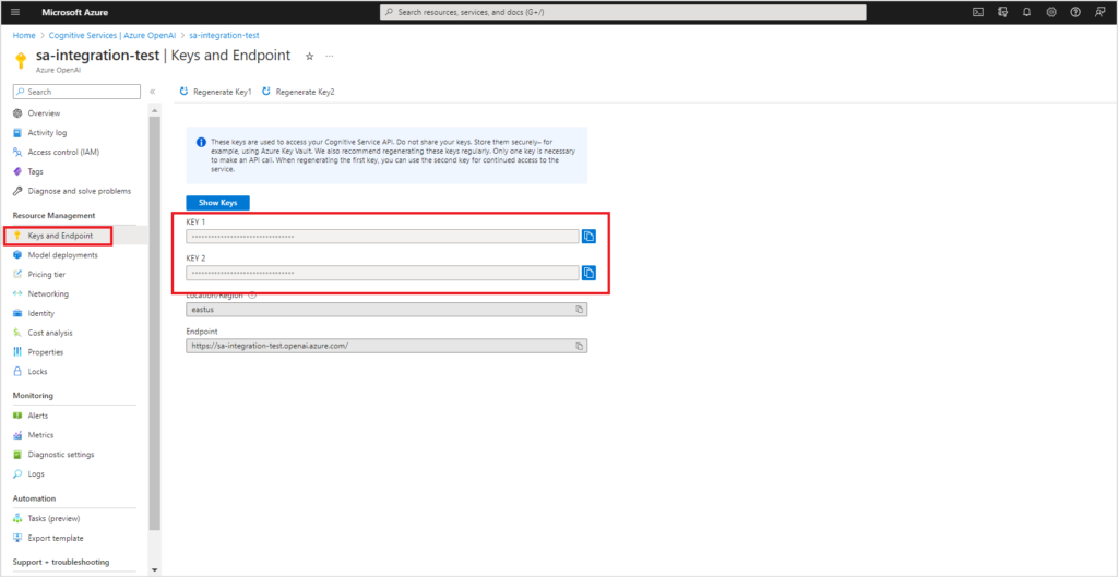 Azure OpenAI Integration – SearchAssist