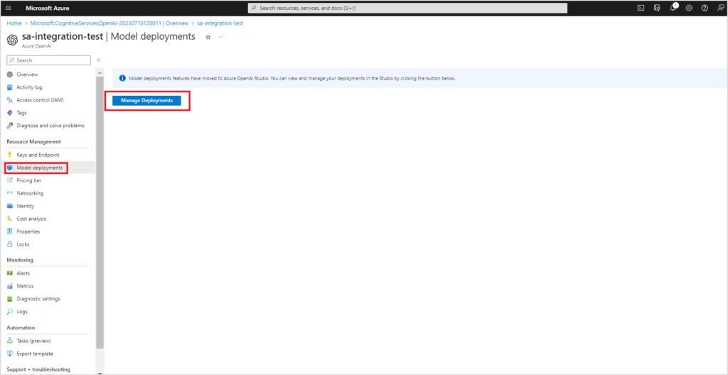 Azure OpenAI Integration – SearchAssist