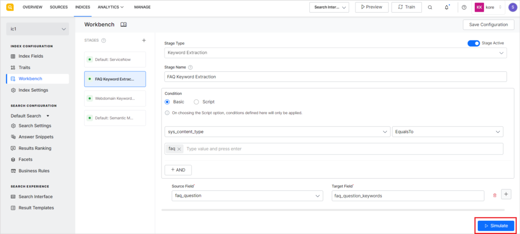 Introduction to Workbench – SearchAssist
