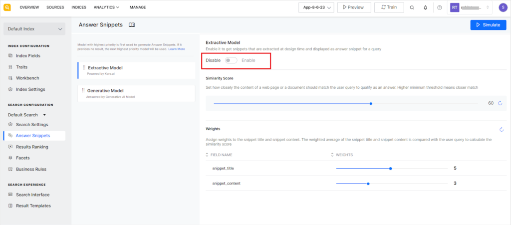 Extractive Model – SearchAssist