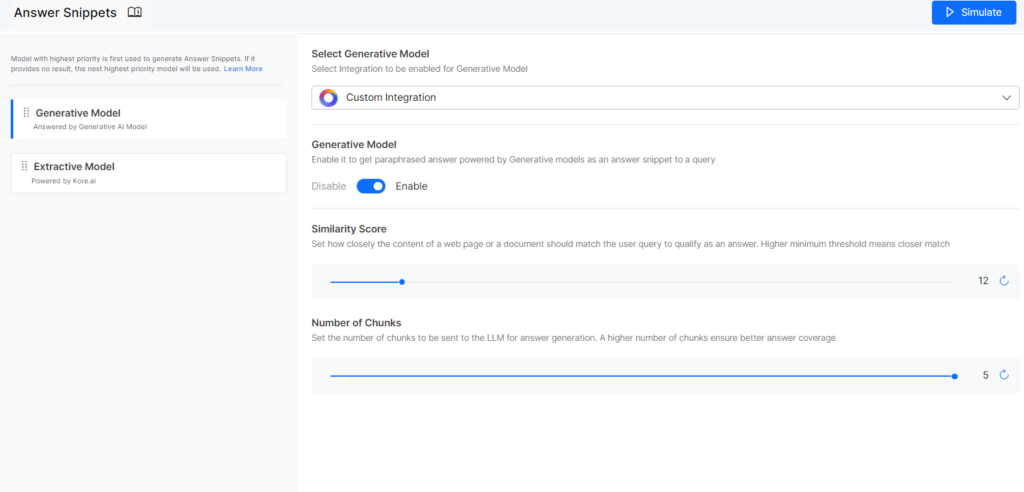 Custom Integration – SearchAssist