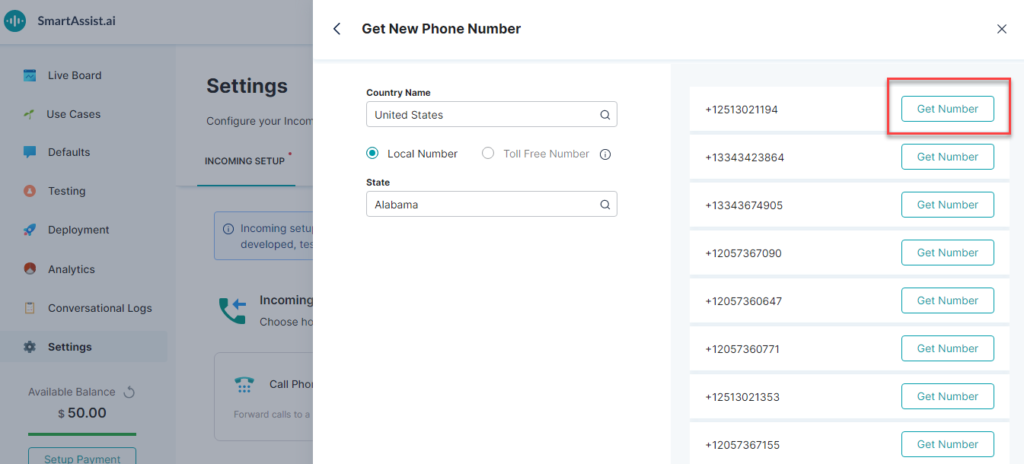 Incoming Setup – SmartAssist -v2