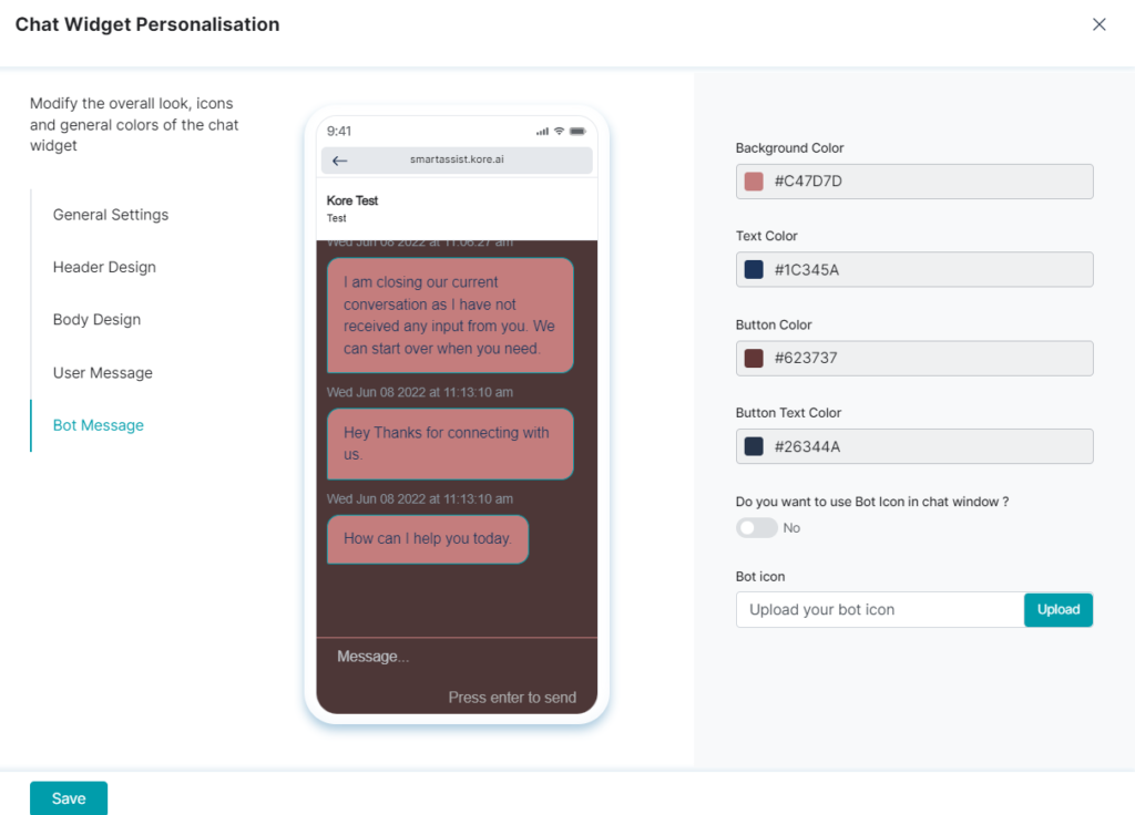Chat Widget – SmartAssist -v2