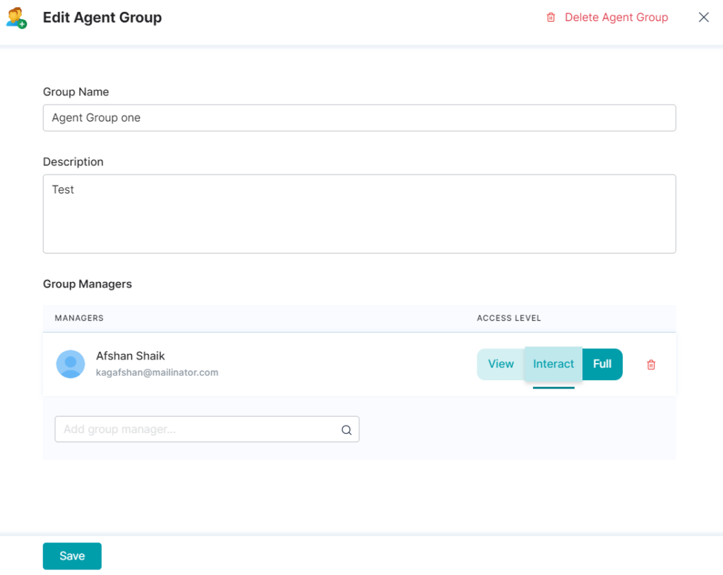 Agent Group Management – SmartAssist -v2