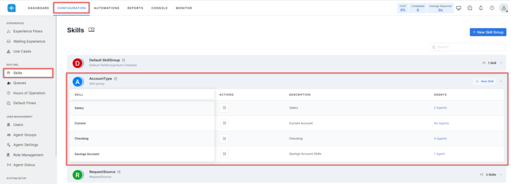 Skill Groups – SmartAssist