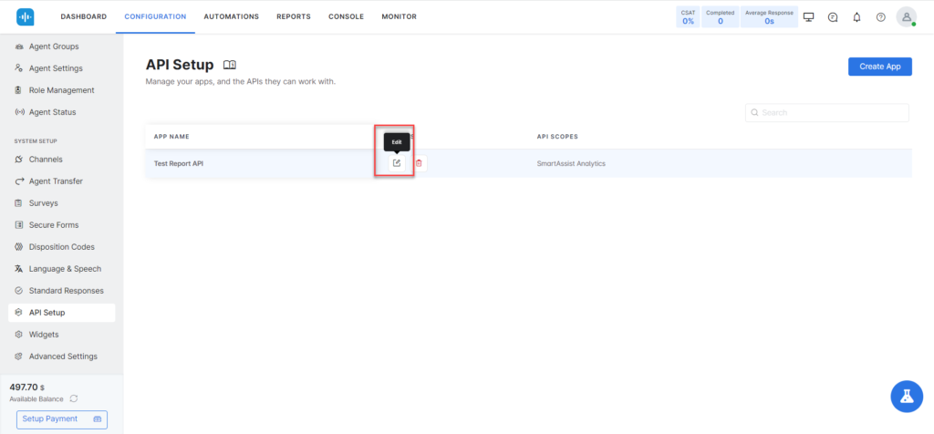 API Setup – SmartAssist