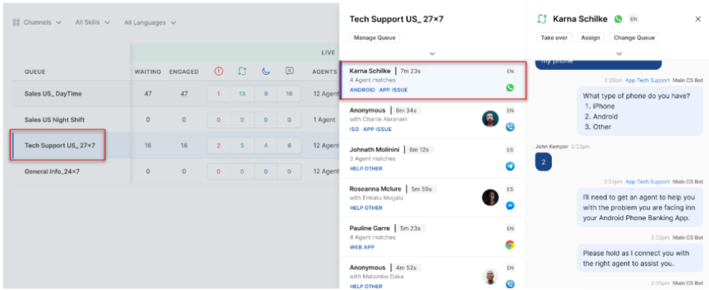 Monitor Queues, Agents, Interactions, and Service Levels – SmartAssist