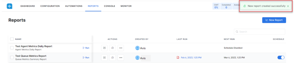 Agent Metrics Daily Report – SmartAssist