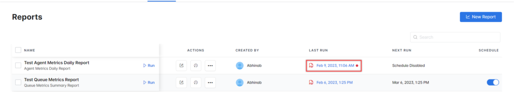 Agent Metrics Daily Report – SmartAssist