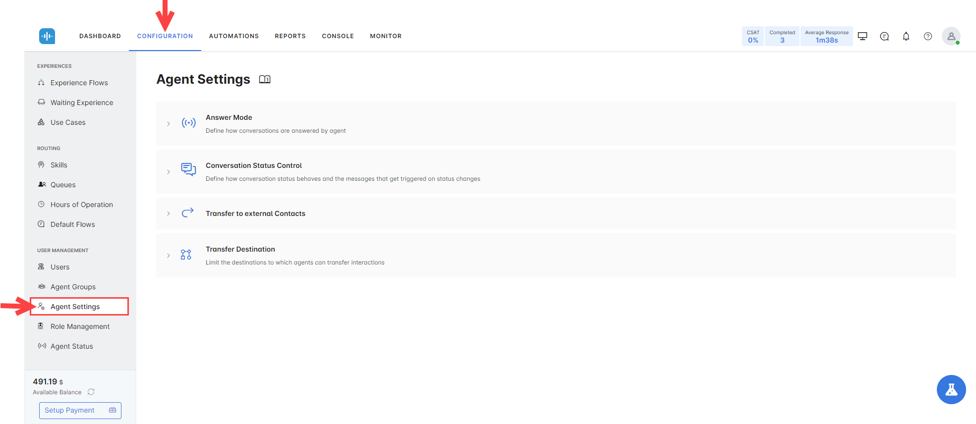 Agent Settings – SmartAssist