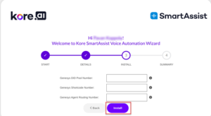 Genesys and SmartAssist Voice Bot Interaction – SmartAssist