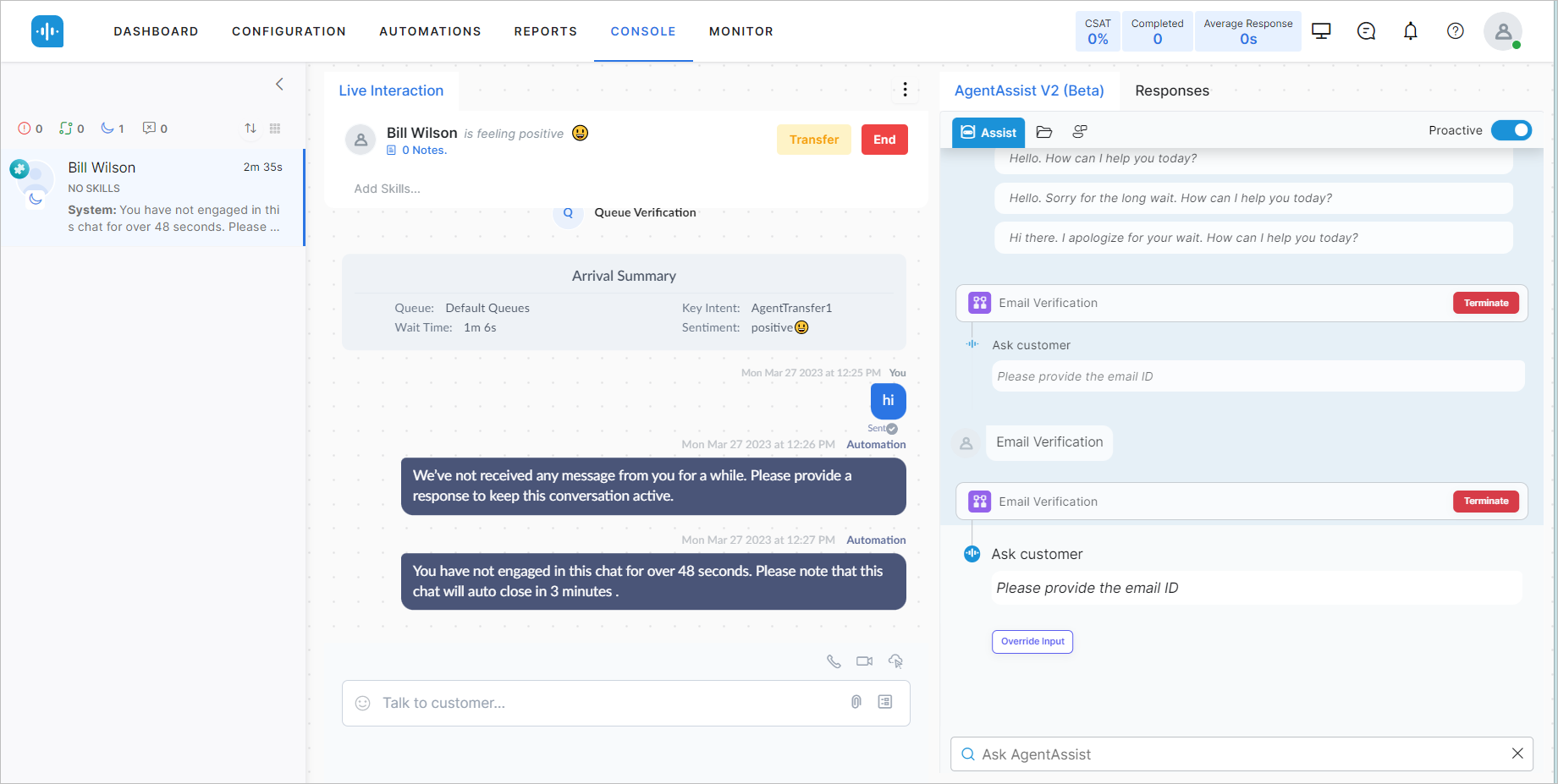 Interacting with Customers – SmartAssist