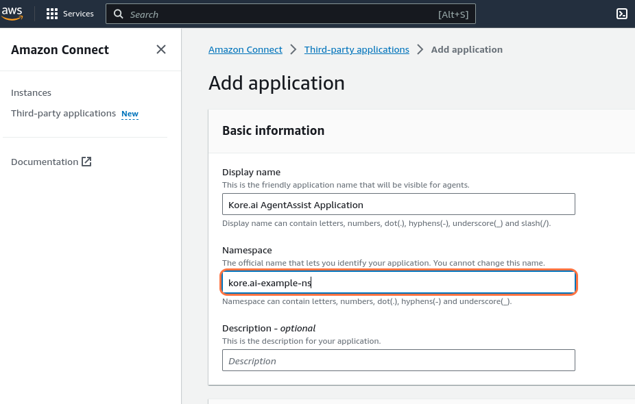 Amazon Connect with Agent AI Voice Via AWS Third Party Applications ...