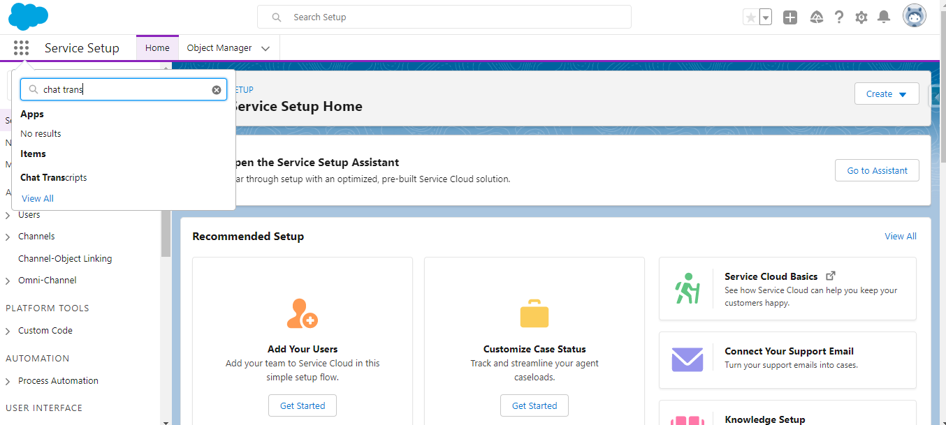 Salesforce OmniChannel Chat (Messaging) - Kore ai Docs