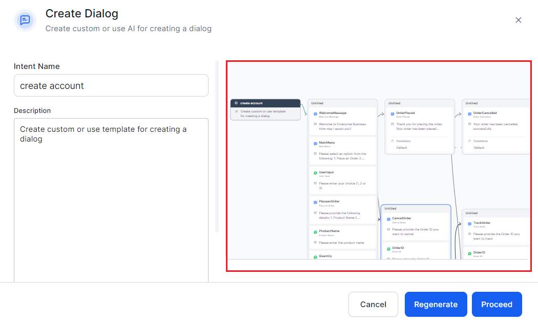 Conversation-driven Dialog Builder - Kore ai Docs