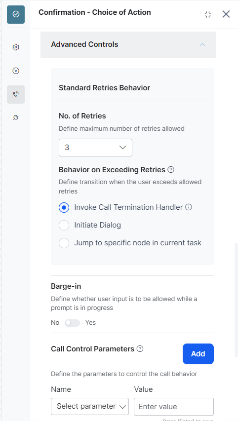 Confirmation Node - Kore ai Docs
