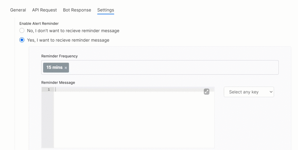 Alert Task – Advanced Settings - Kore ai Docs